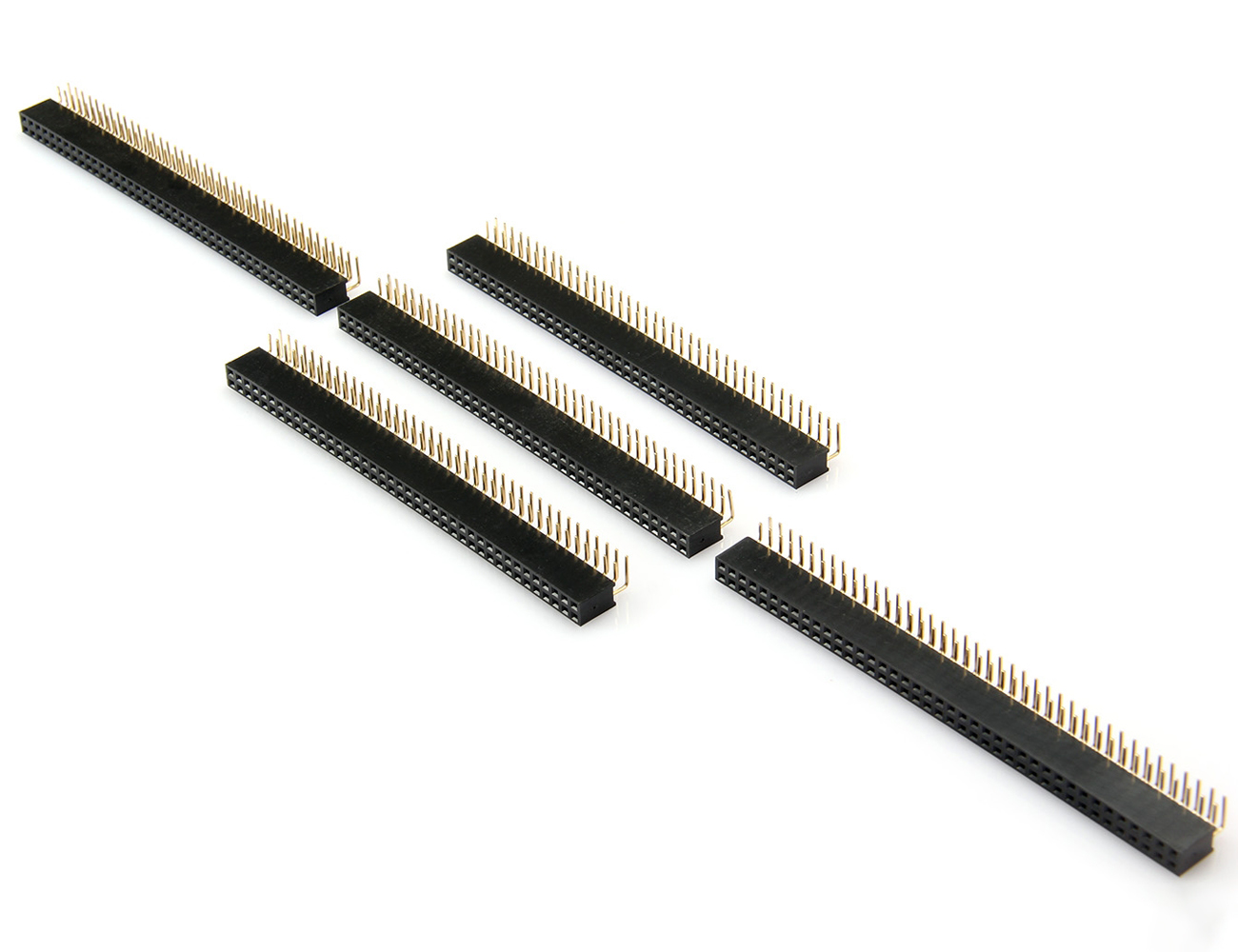 2x40 Pin 2.54mm Dual Row DIP Pcb Type Right Angle Female Pin Header-TTAF CONSUMER