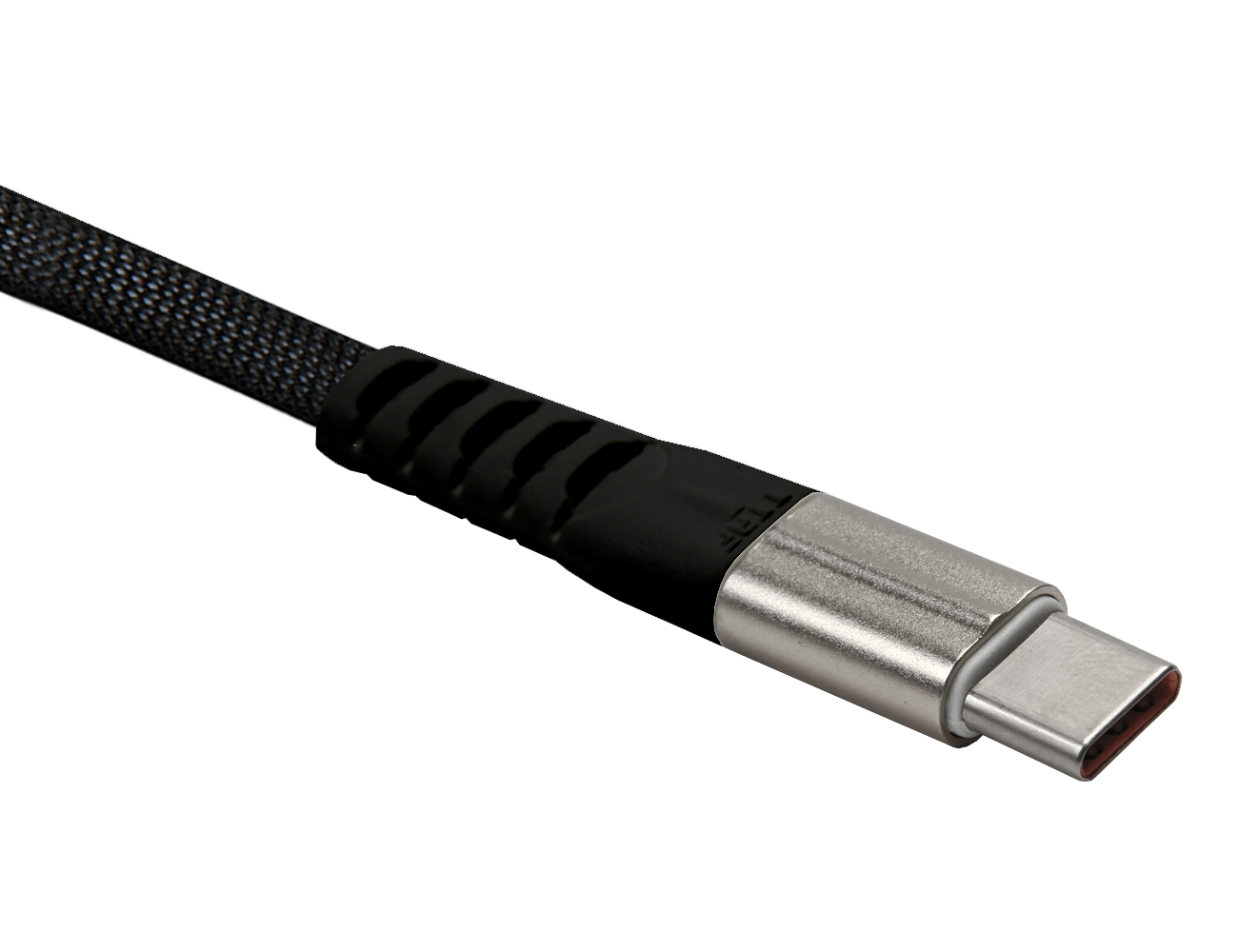 TYPE-C Metal Body Black Charging Cable (With Mesh)-TTAF CONSUMER
